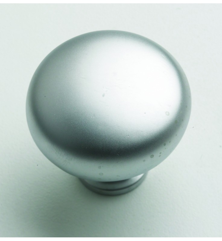 Round Knob Handle Satin Chrome